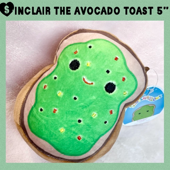 Squishmallows | Other | Sinclair The Avocado Toast Squishmallow 5 Food ...